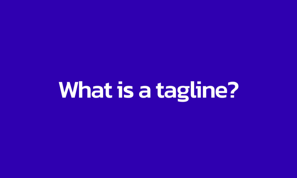 What is a tagline